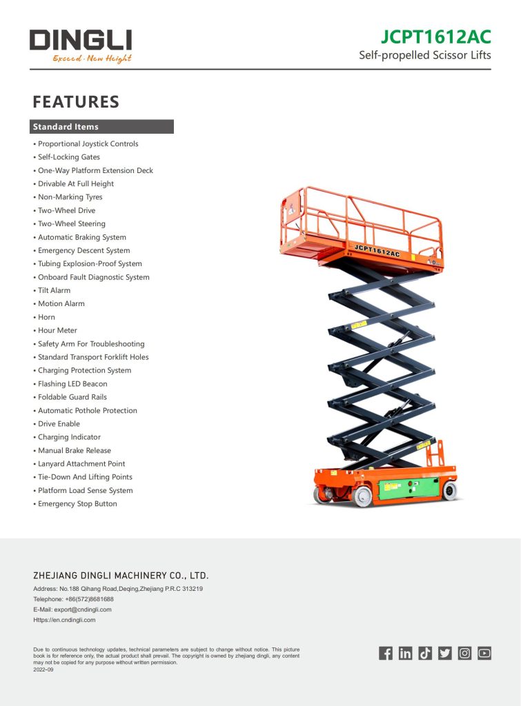 Machinery For Sale - Authorized Dingli Dealer - GMHLIFT